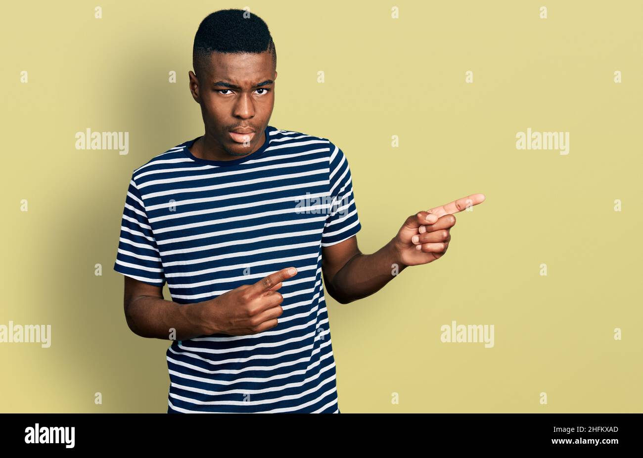 Hispanic male teen nervous hi-res stock photography and images - Alamy