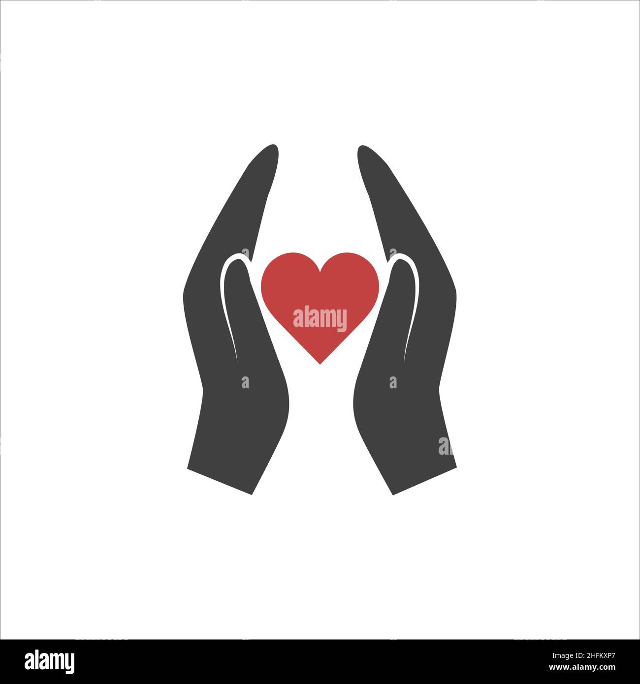 Give heart vector vectors hi-res stock photography and images - Alamy