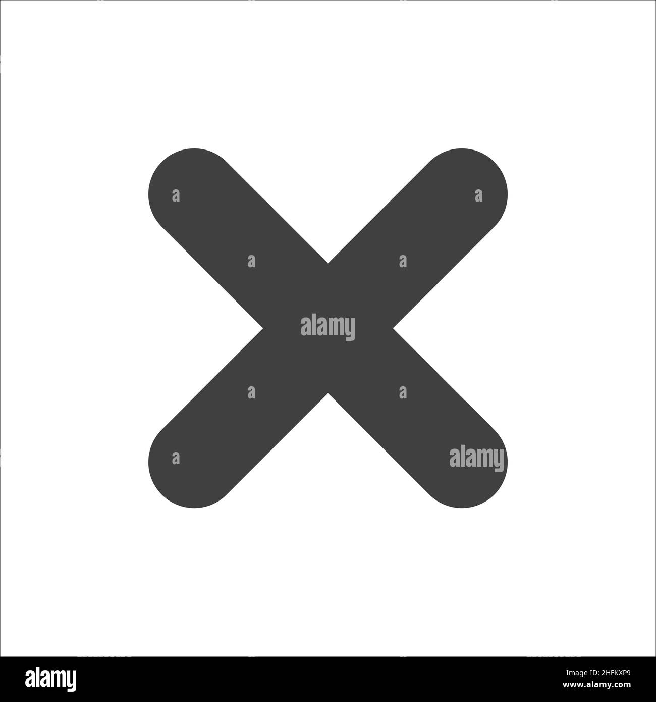 Wrong Mark Line Vector Icon Stock Vector Image And Art Alamy