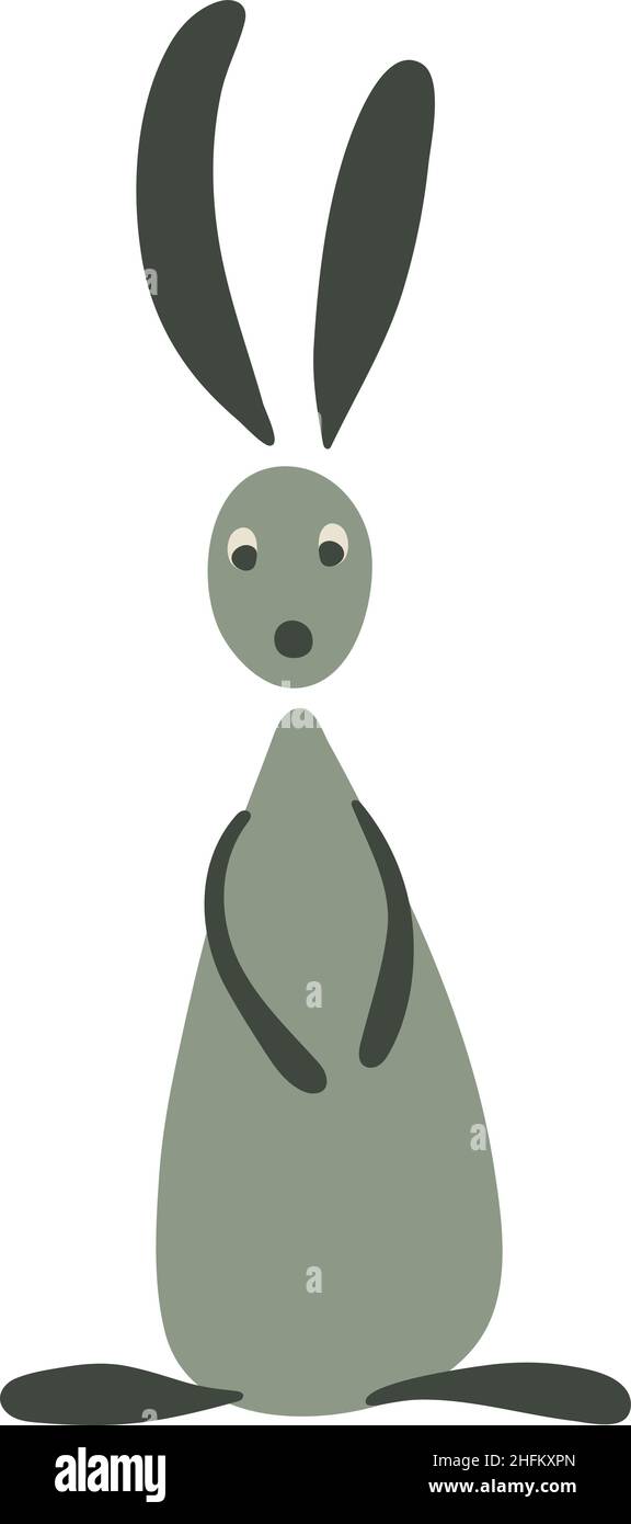 Funny Rabbit for your design. Vector illustration Stock Vector Image ...