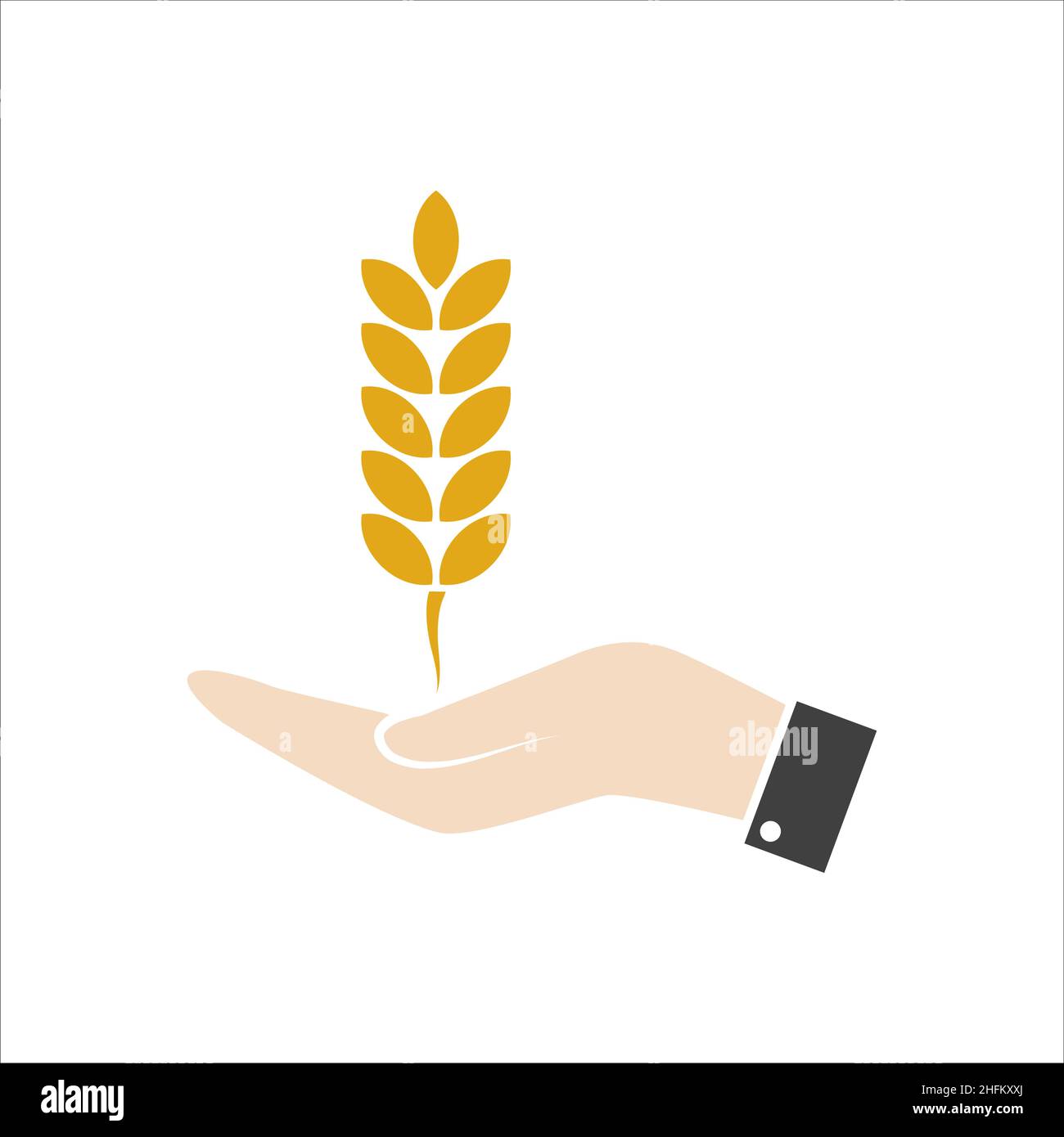 Checking corn harvest Stock Vector Images - Alamy