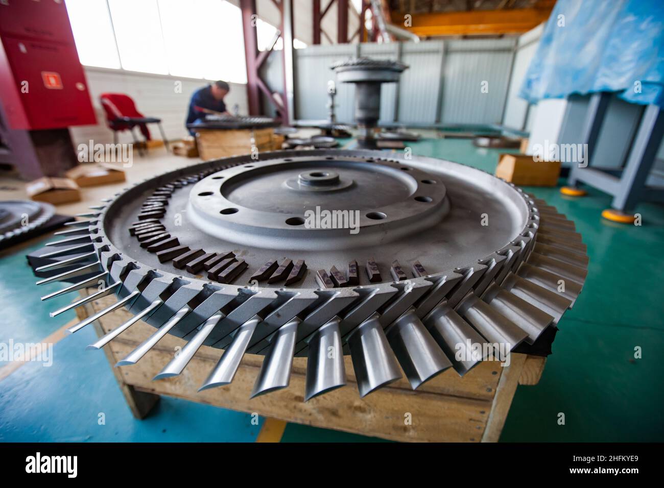 Steam turbine blades hi-res stock photography and images - Alamy