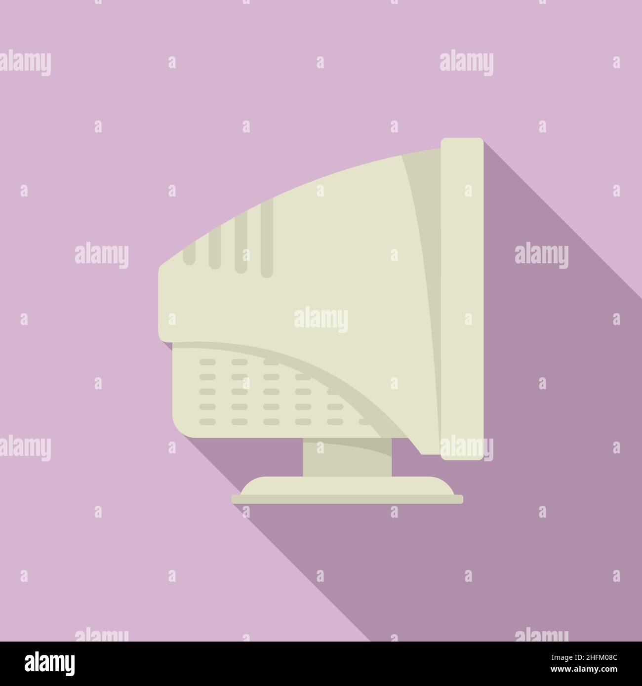 Monitor icon flat vector. Computer display. Pc screen Stock Vector Image & Art - Alamy