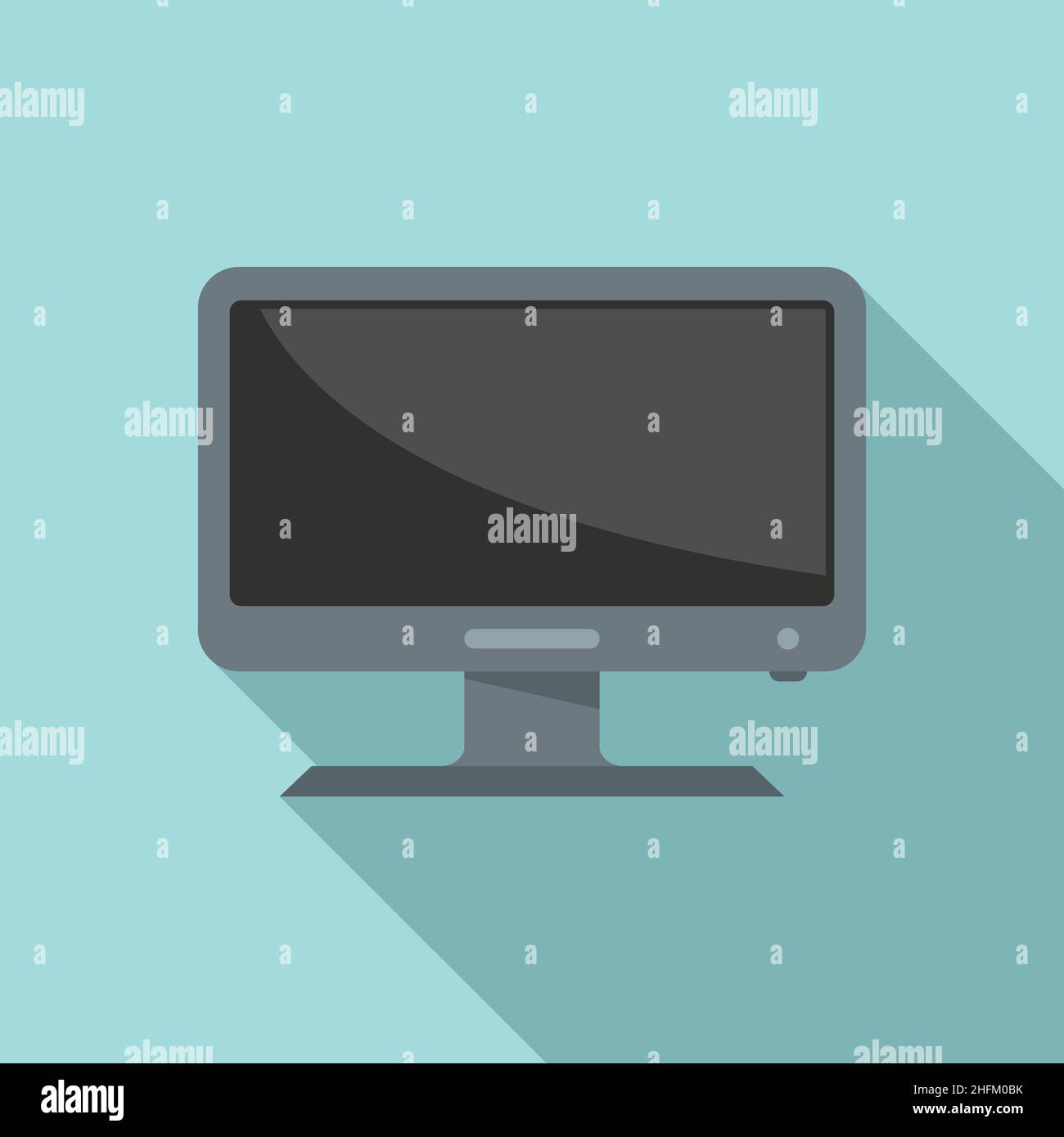 Web monitor icon flat vector. Screen computer. Desktop display Stock Vector Image & Art - Alamy