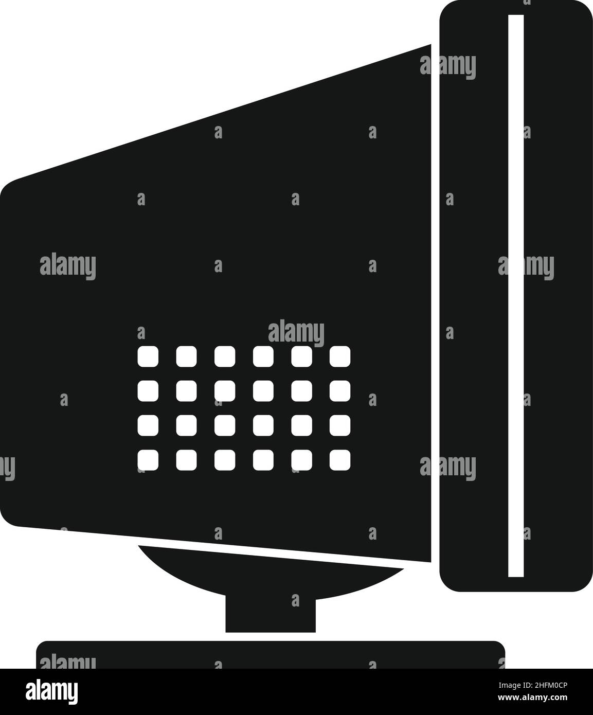Old monitor icon simple vector. Computer display. Frame technology Stock Vector Image & Art - Alamy