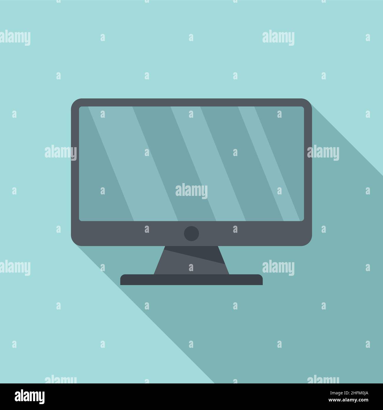 Wide monitor icon flat vector. Frame display. Pc screen Stock Vector Image & Art - Alamy