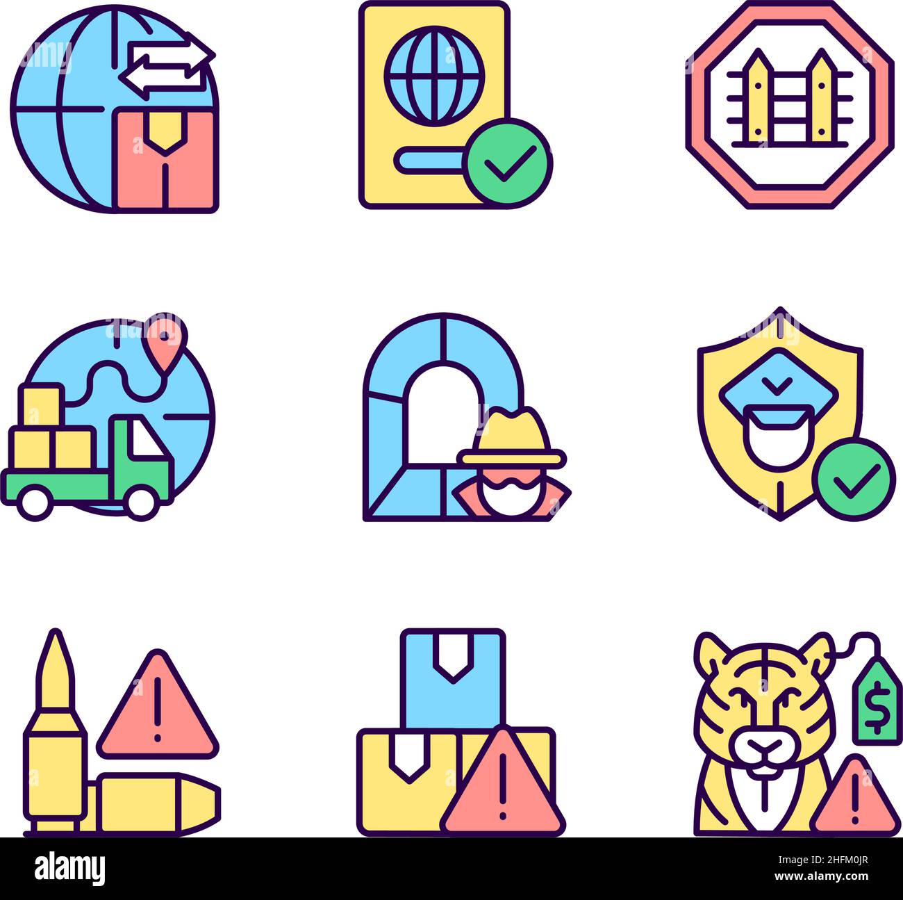 Animal trafficking Stock Vector Images - Alamy