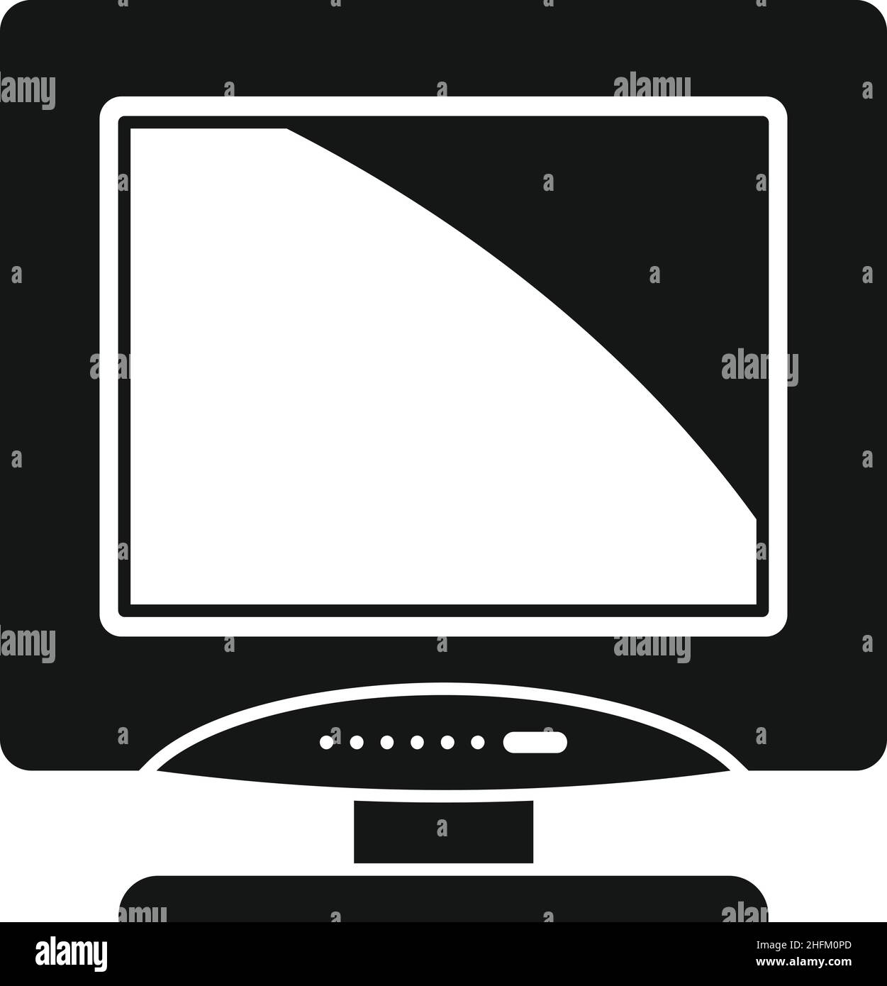 Monitor technology icon simple vector. Computer screen. Blank display Stock Vector Image & Art ...