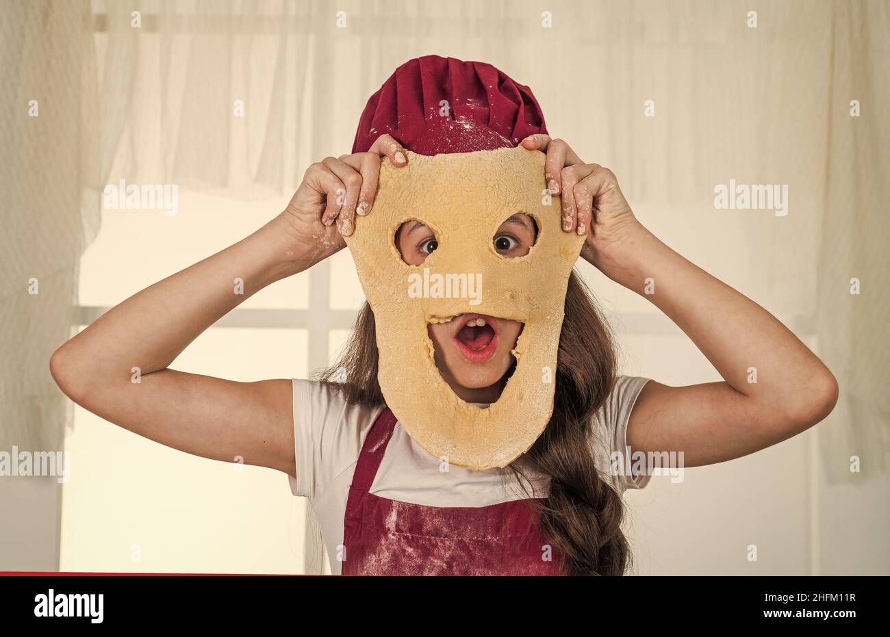 kid having fun while cooking, kitchen Stock Photo - Alamy