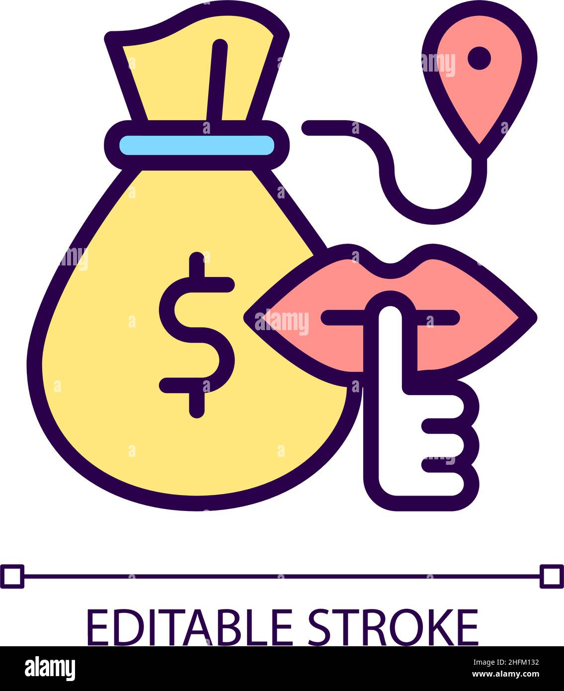 Bulk cash smuggling RGB color icon Stock Vector Image & Art - Alamy