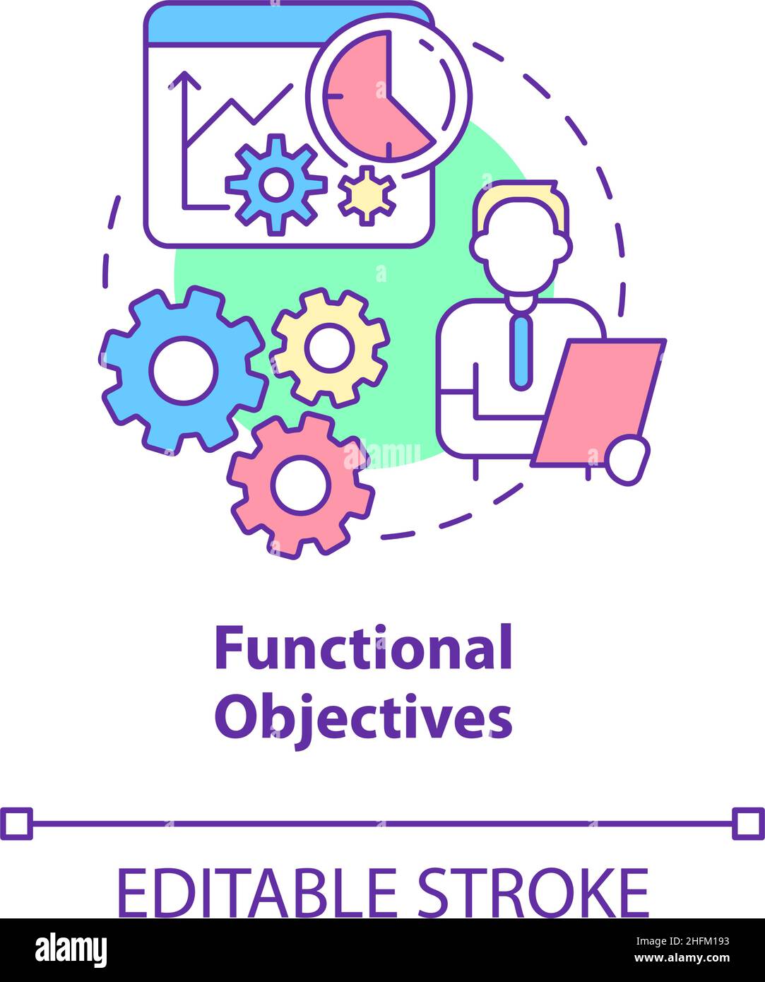 Functional objectives concept icon Stock Vector Image & Art - Alamy