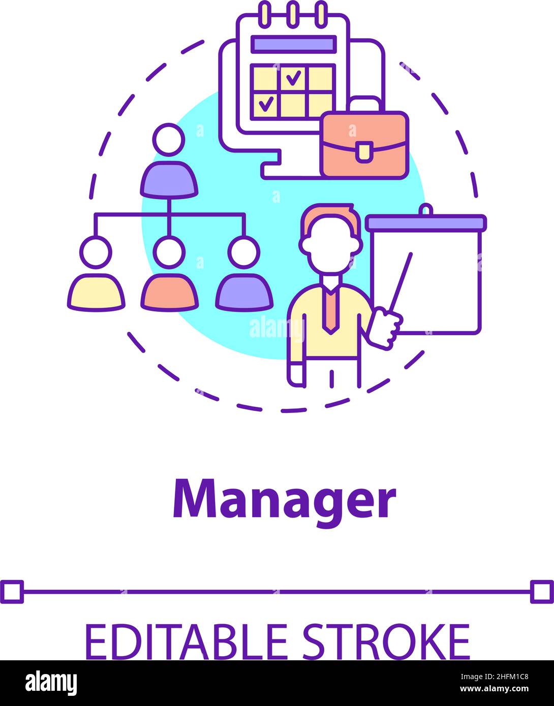 Business team general manager Stock Vector Images - Alamy