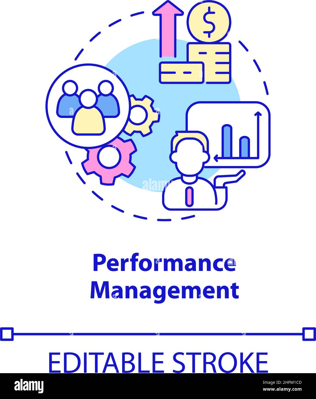 Performance management concept icon Stock Vector Image & Art - Alamy