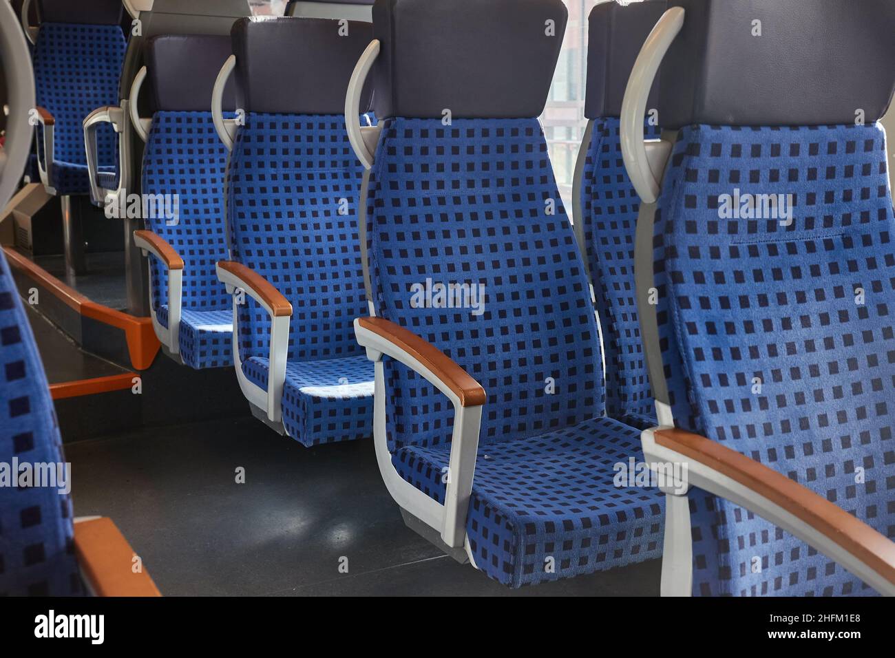 Passenger Train interior Stock Photo - Alamy
