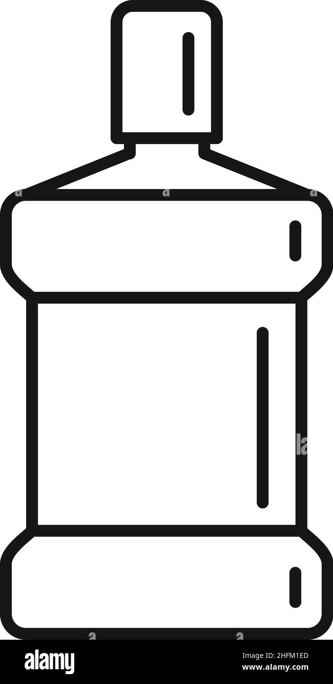 Tooth liquid icon outline Stock Vector Images - Alamy