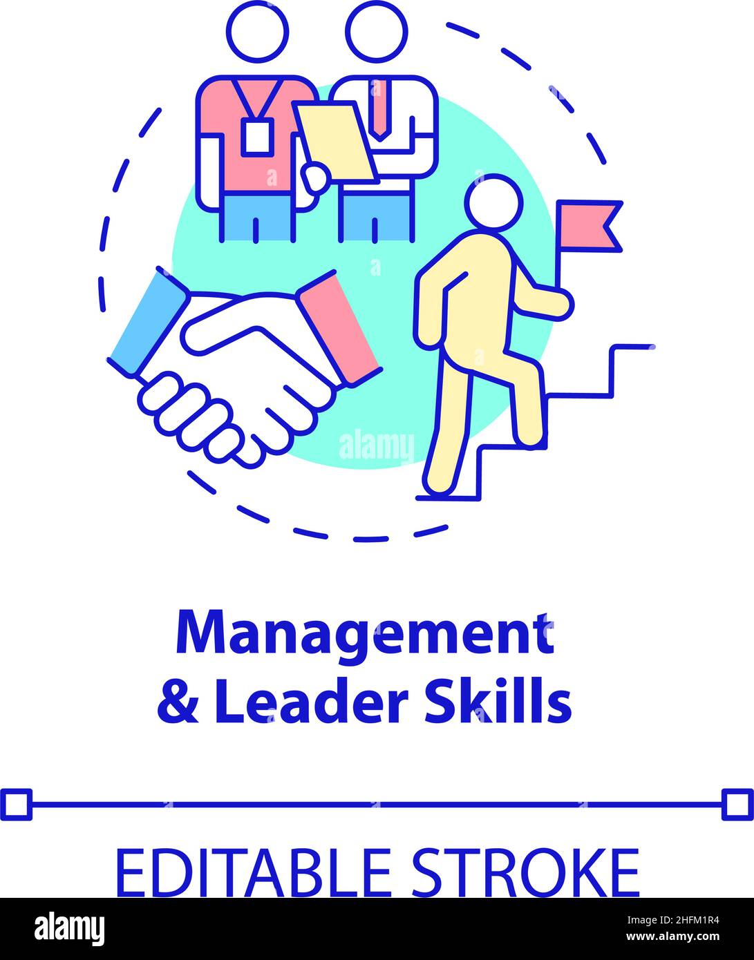 Management and leader skills concept icon Stock Vector Image & Art - Alamy