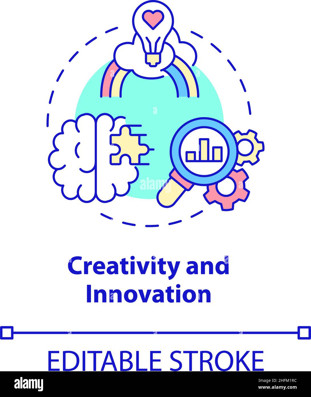 Creativity and innovation concept icon Stock Vector Image & Art - Alamy