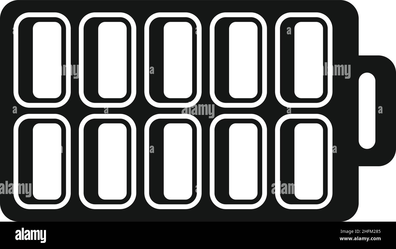 Maker ice cube tray icon simple vector. Water container. Form shape ...