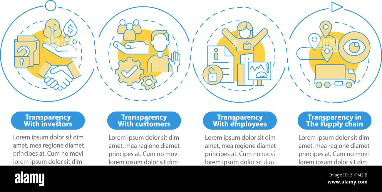 Examples of transparency blue circle infographic template Stock Vector ...