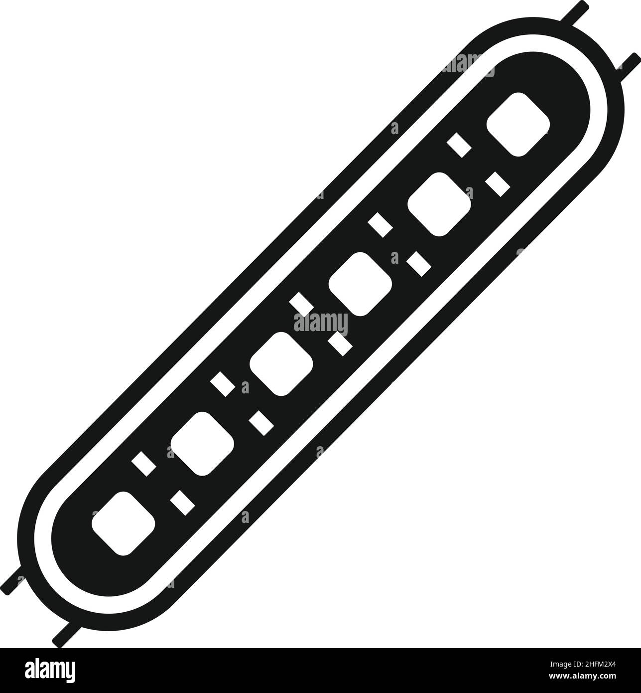 Led stripe icon simple vector. Strip light. Diode tape Stock Vector ...