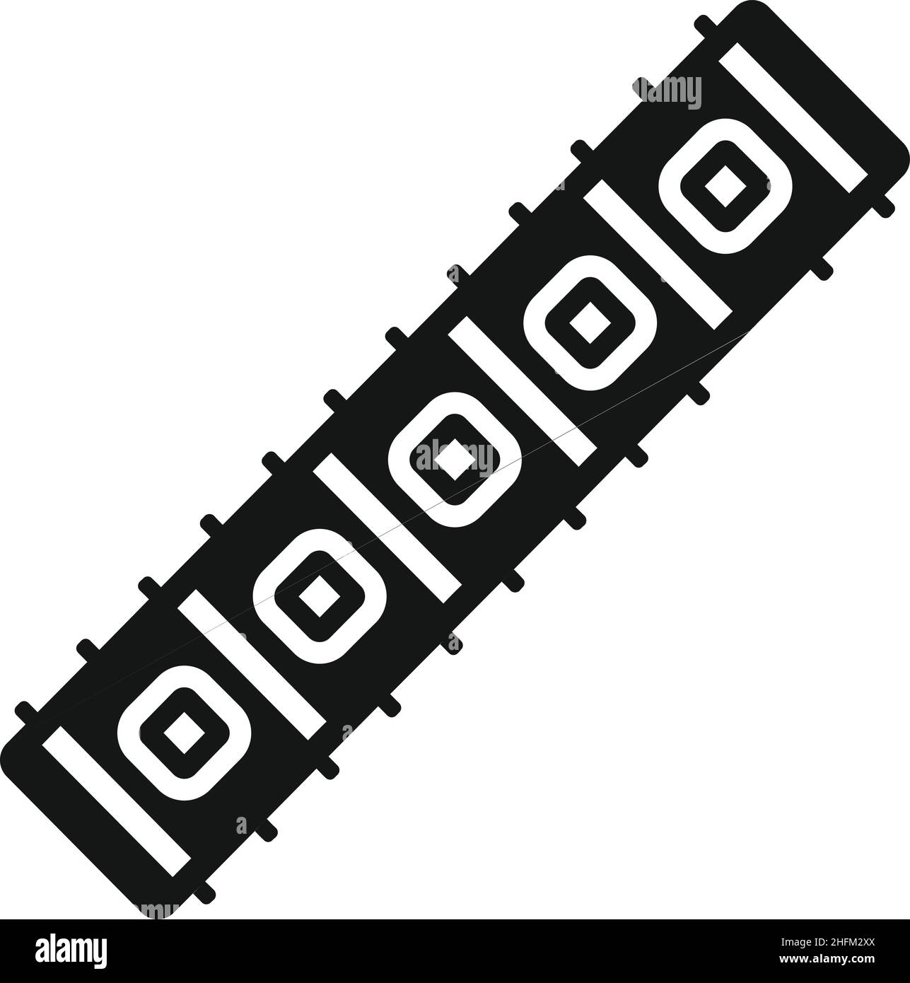 Electric led strip icon simple vector. Light diode. Module stripe Stock ...