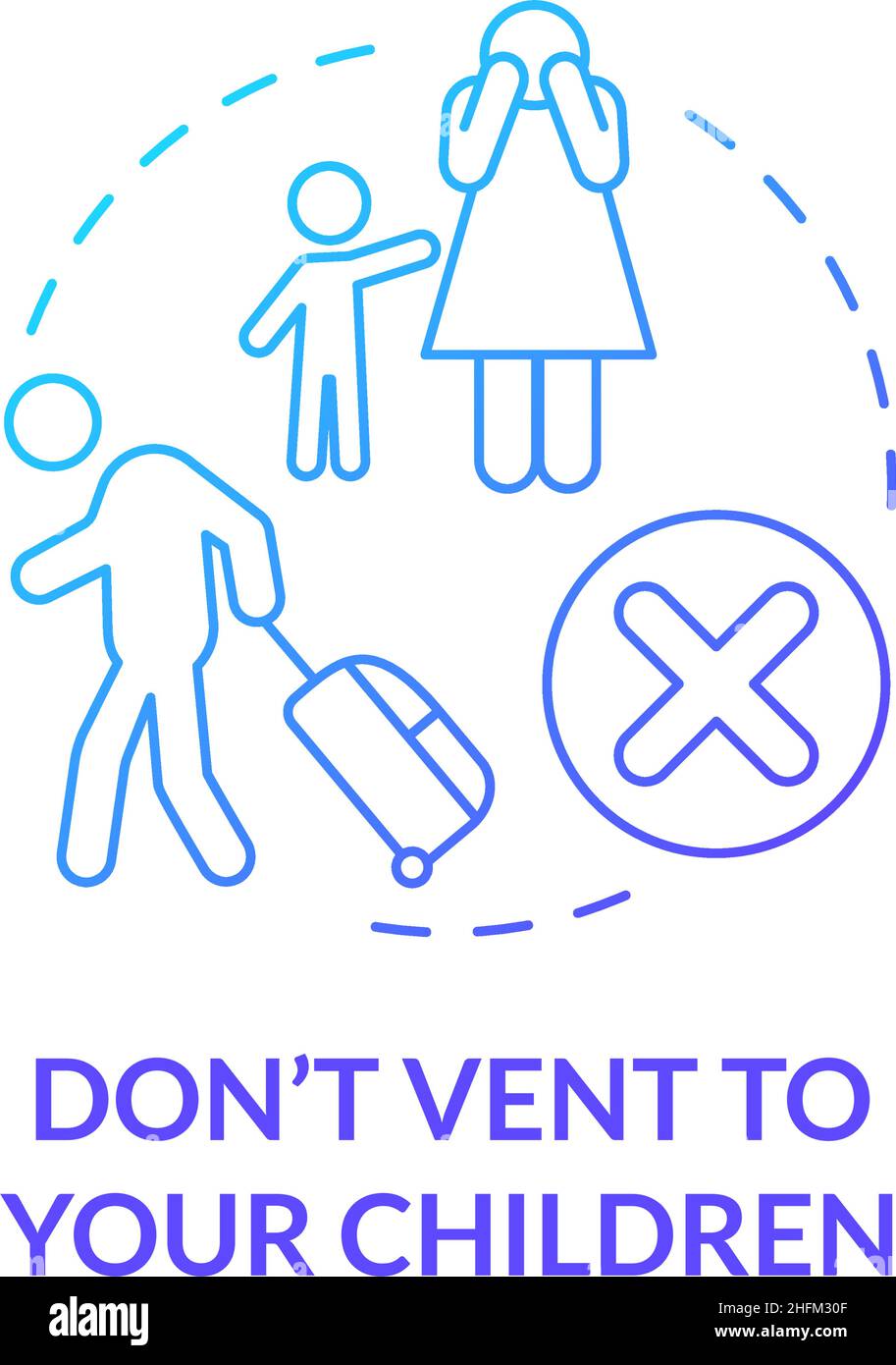 Children drawing divorce parents Stock Vector Images - Alamy