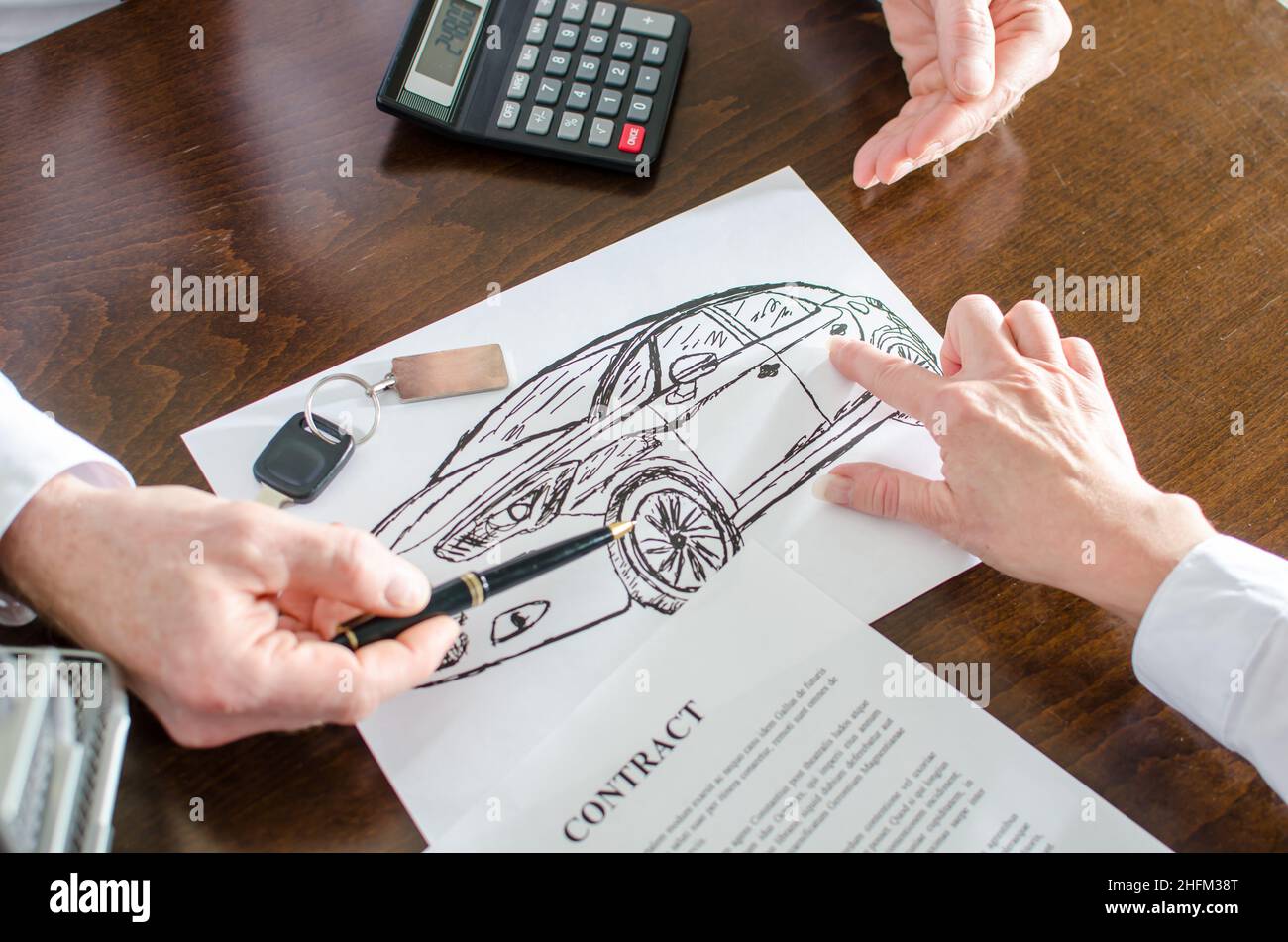 Dealer showing car design hi-res stock photography and images - Alamy