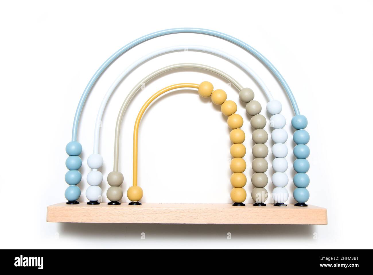 The counter for children isolated in a white background Stock Photo - Alamy