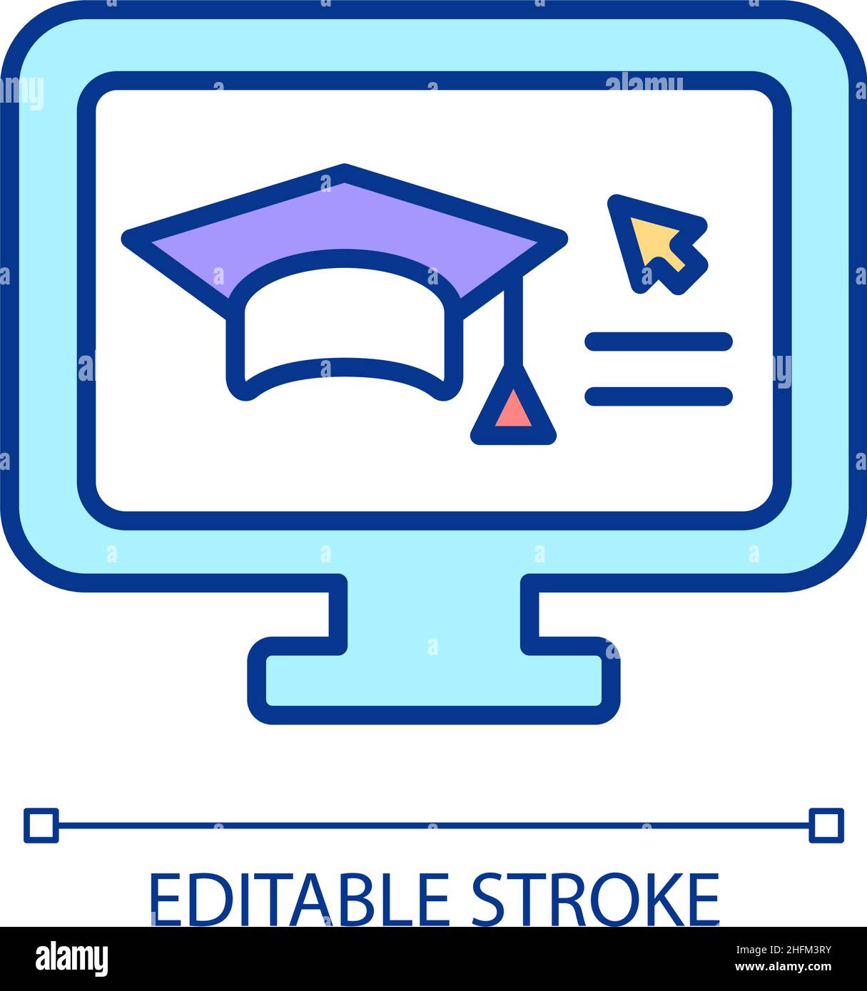 Electronic education RGB color icon Stock Vector Image & Art - Alamy Electronic education RGB color icon Stock Vector Image & Art - Alamy