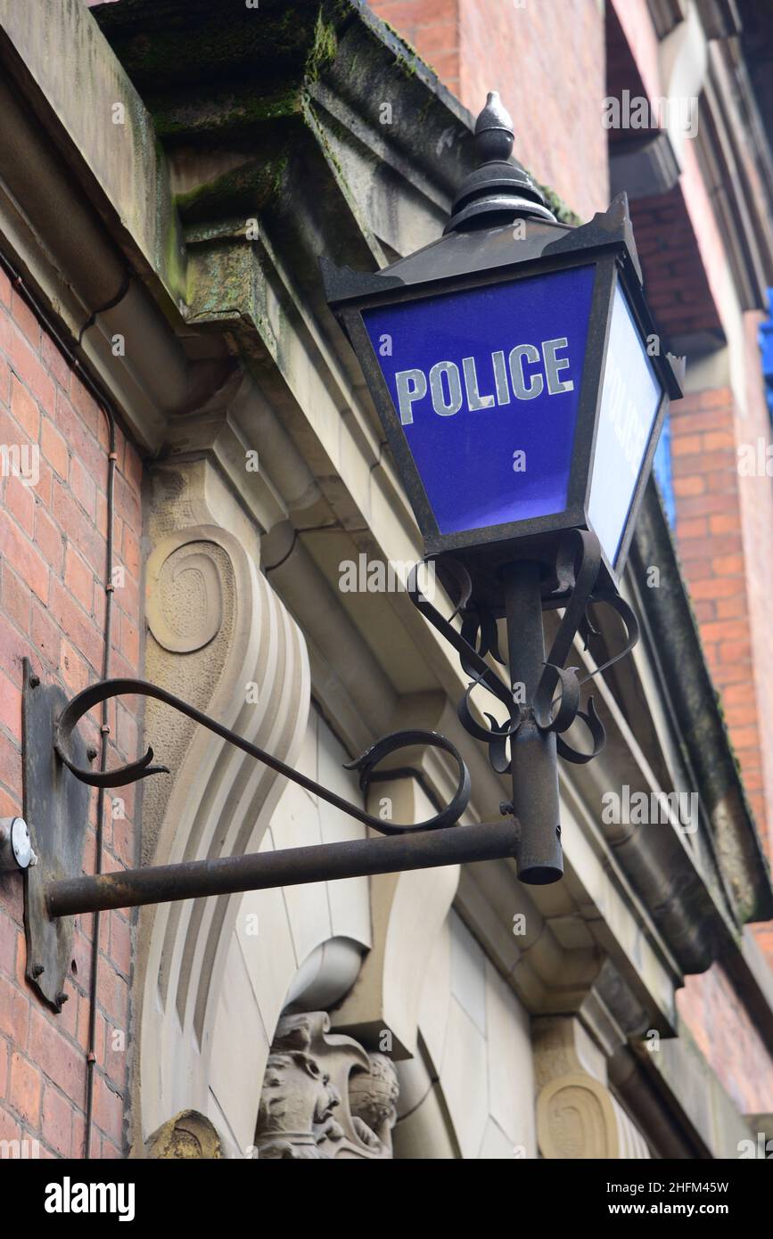 Traditional Police Sign Stock Photo - Alamy