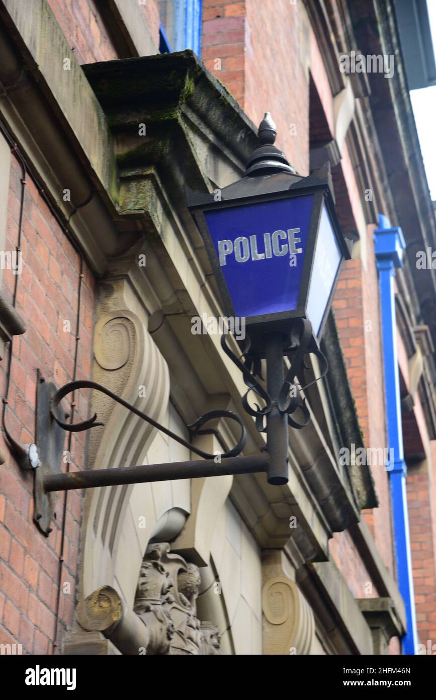 Traditional Police Sign Stock Photo - Alamy