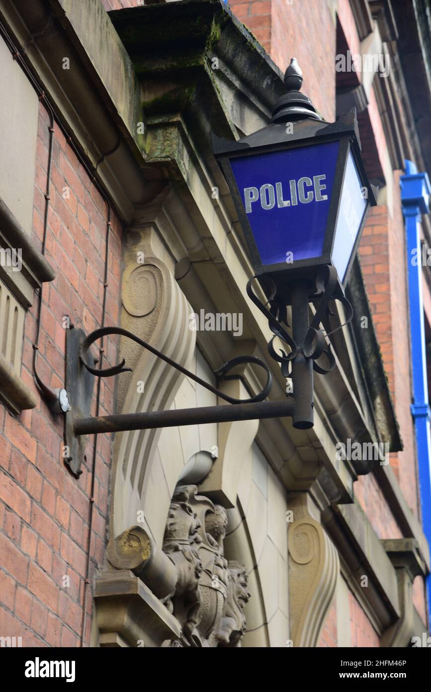 Traditional Police Sign Stock Photo - Alamy