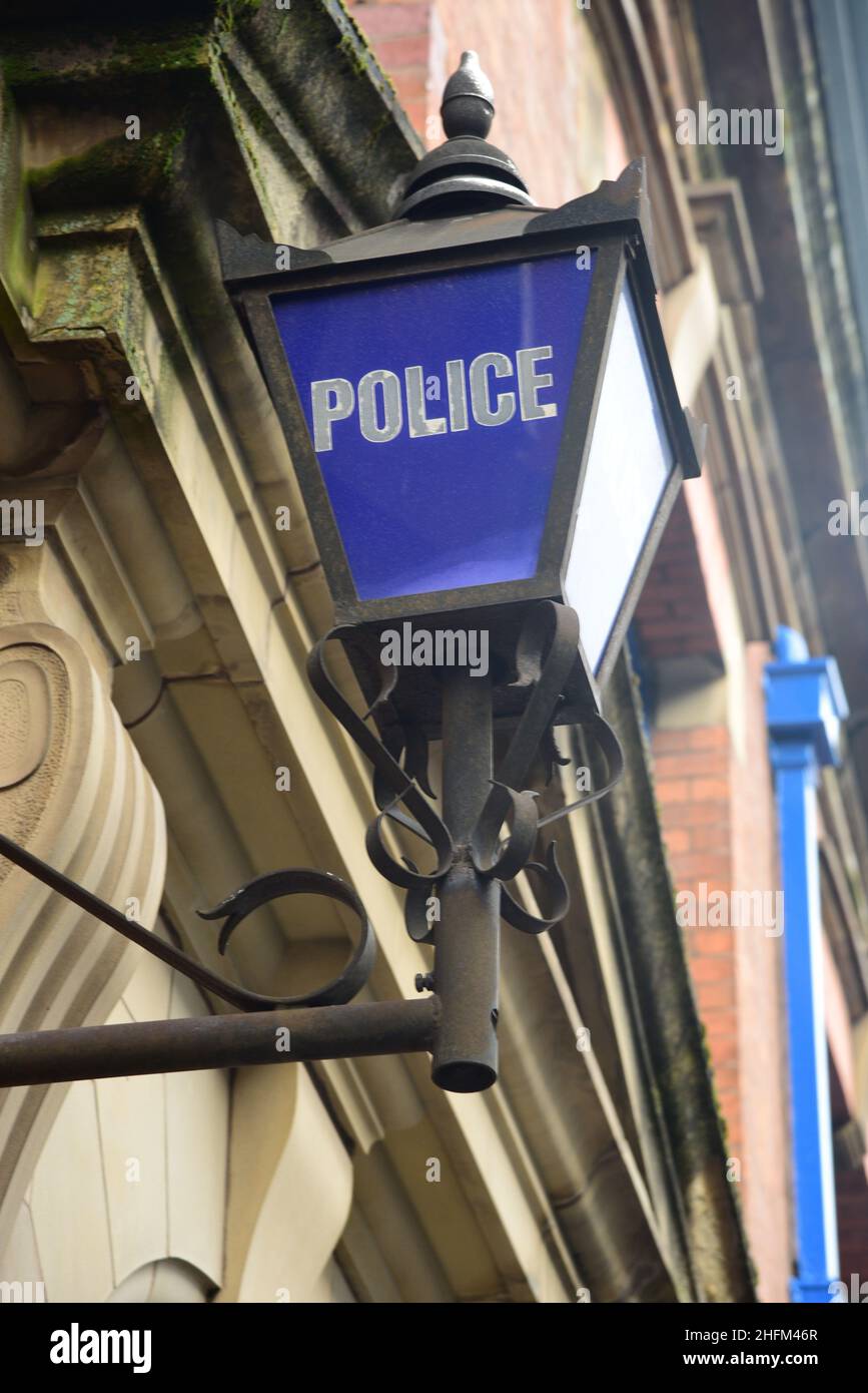 Traditional Police Sign Stock Photo - Alamy