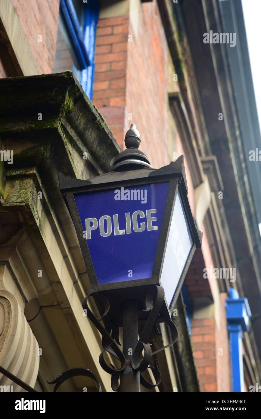 Traditional Police Sign Stock Photo - Alamy
