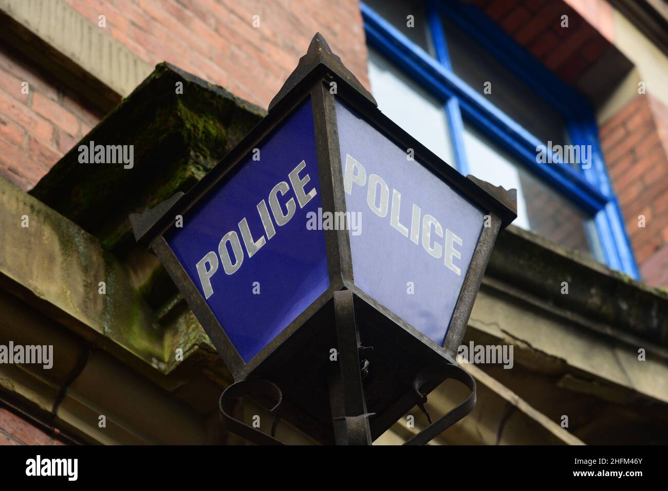 Traditional Police Sign Stock Photo - Alamy