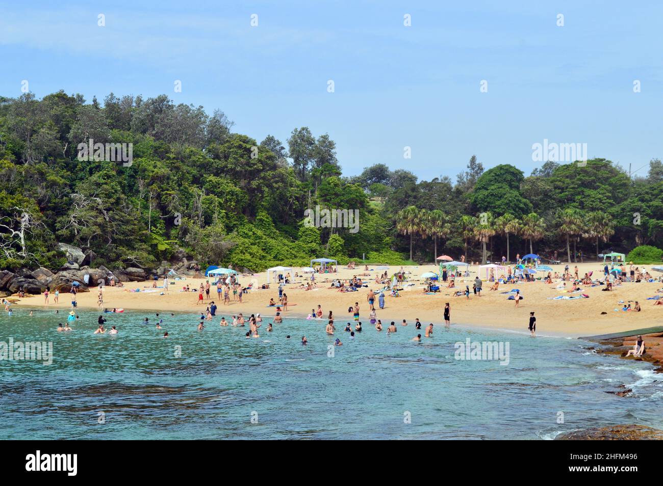 A view at Shelly Beach near the Sydney seaside suburb of Manly, NSW ...