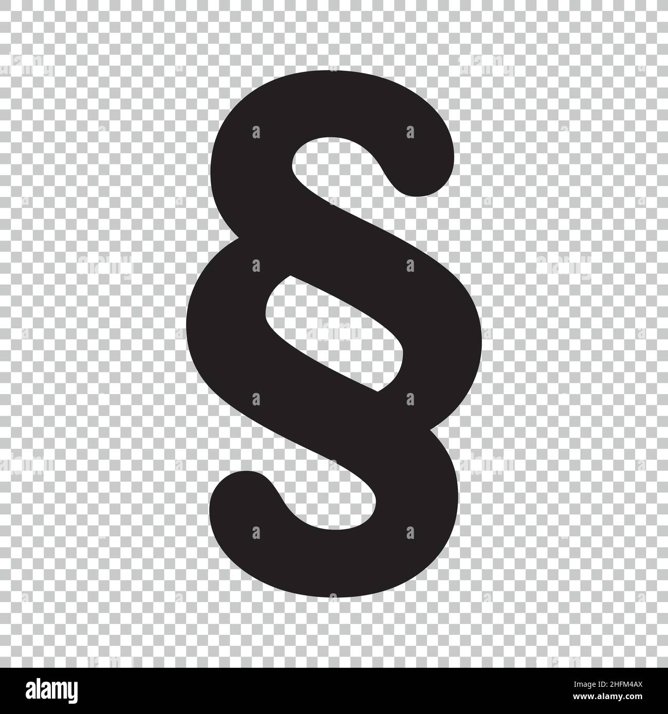 Paragraph icon on checked transparent background. Vector illustration ...