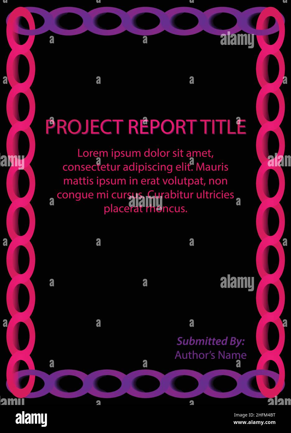 Futuristic neon abstract geometric chain design background project ...