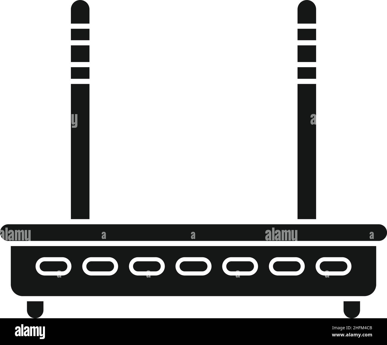 Wifi modem icon simple vector. Internet equipment. Network device Stock ...
