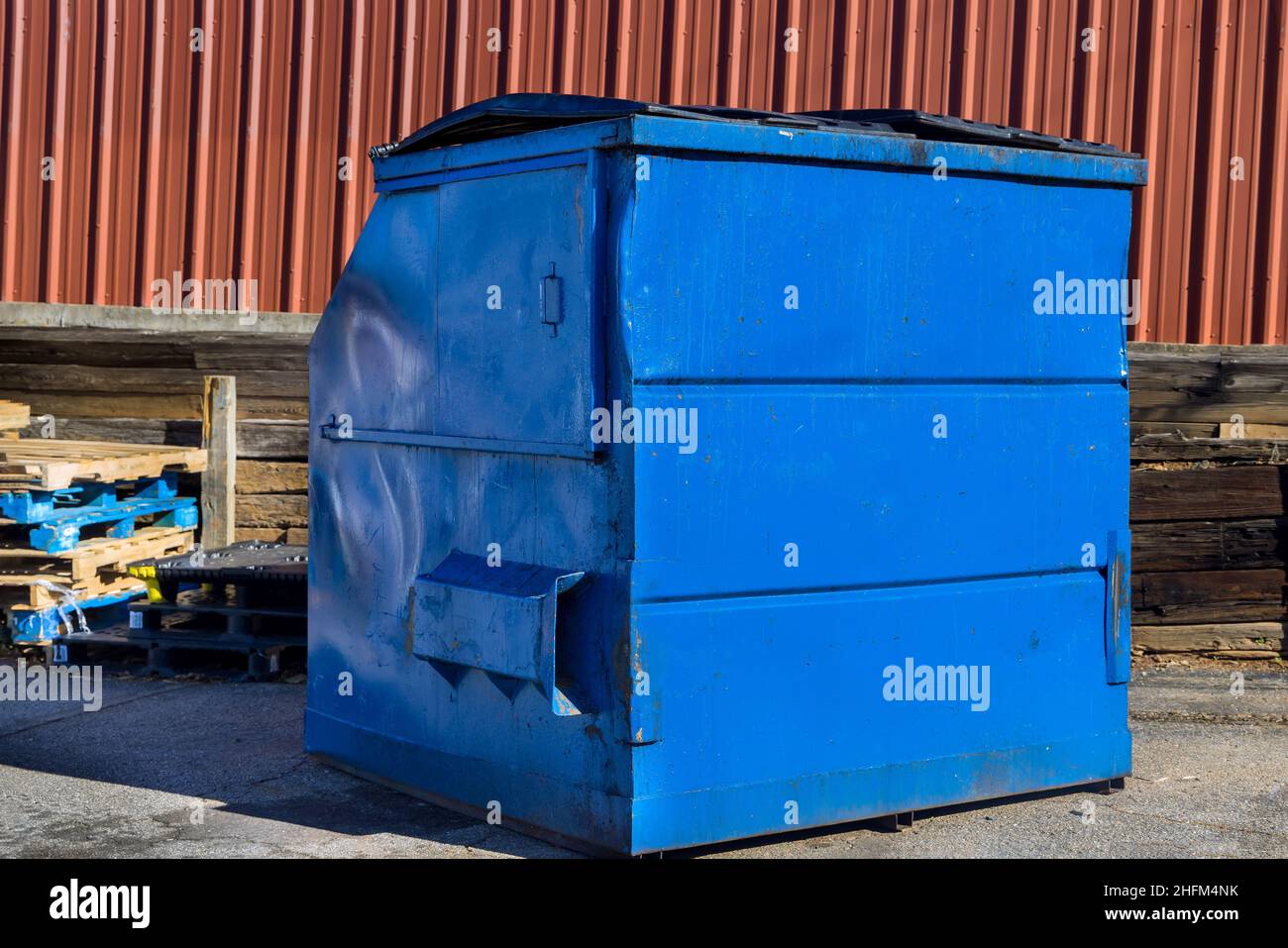 Garbage bins being full garbage Stock Photo - Alamy
