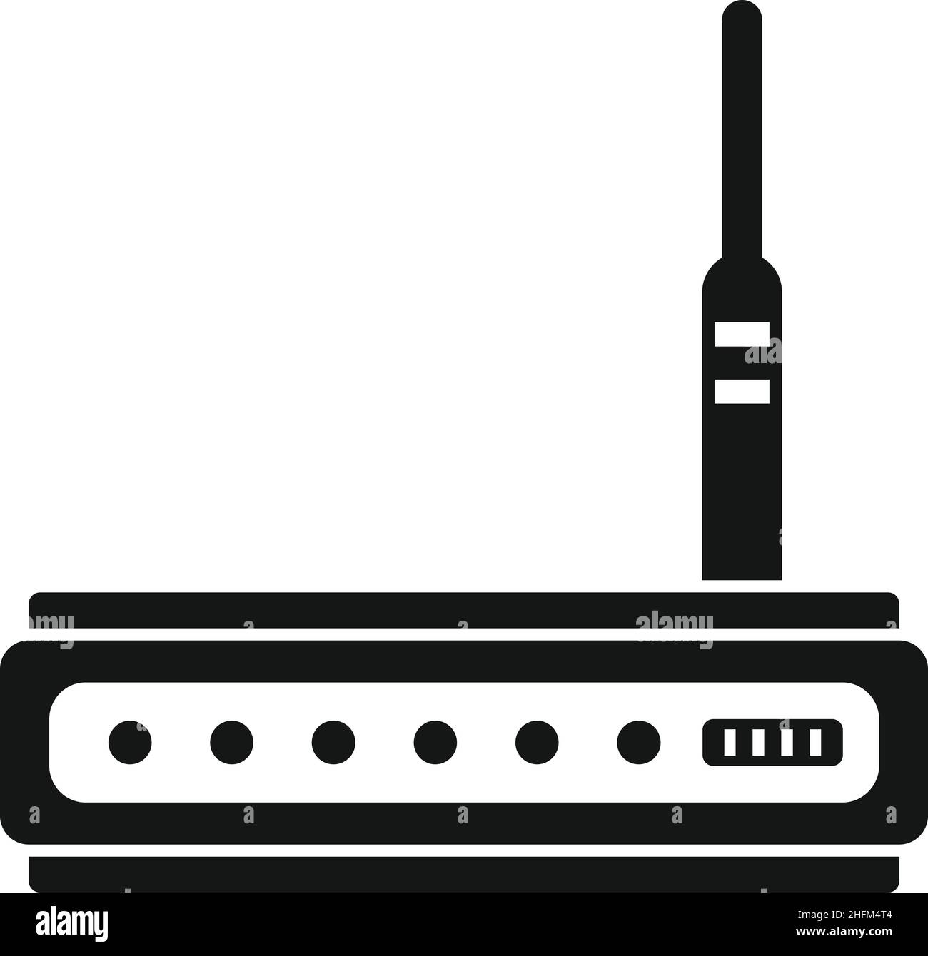 Network modem icon simple vector. Internet router. Wlan equipment Stock ...