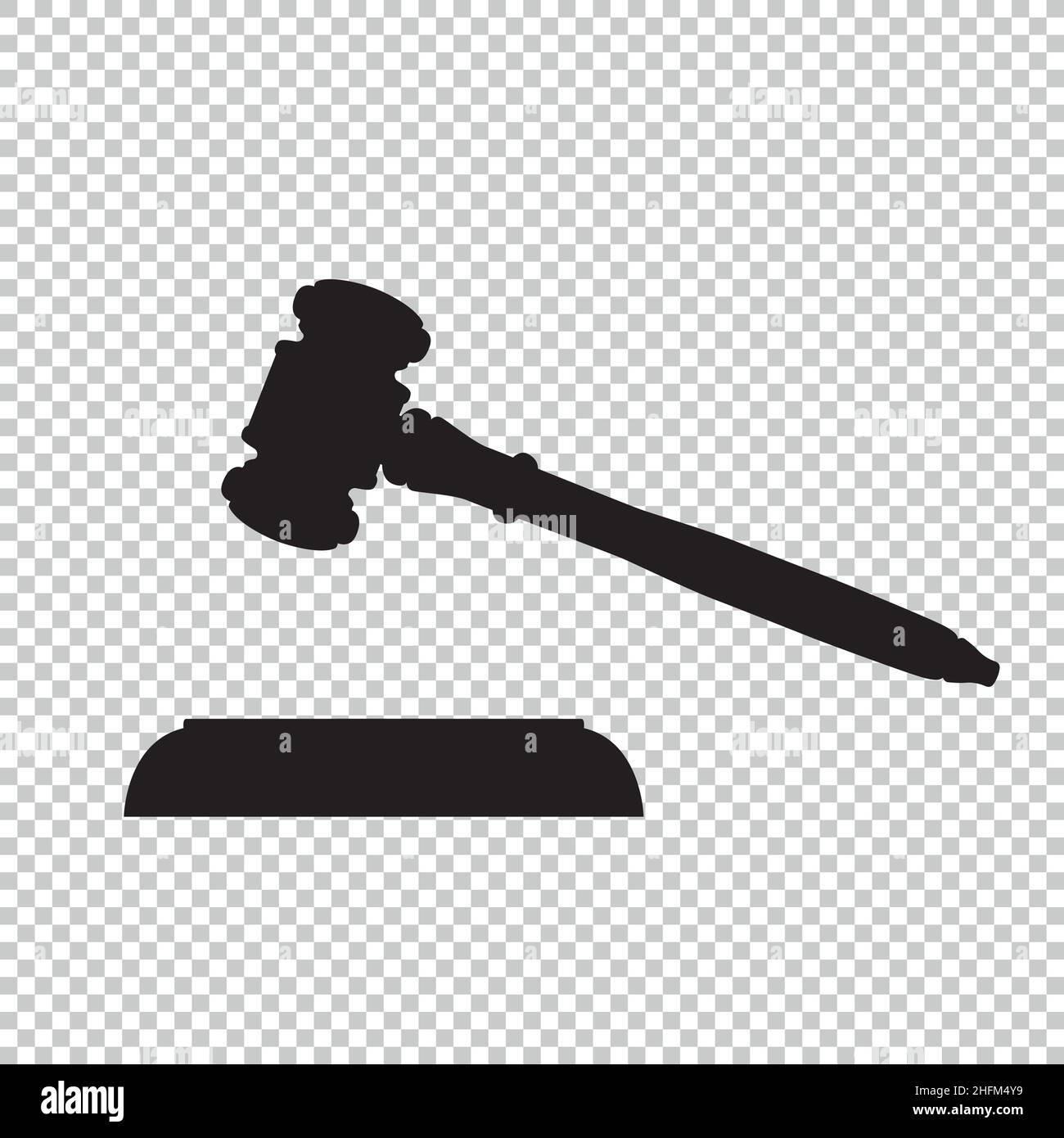Judge gavel Icon Vector. Simple flat symbol. Perfect Black pictogram on ...