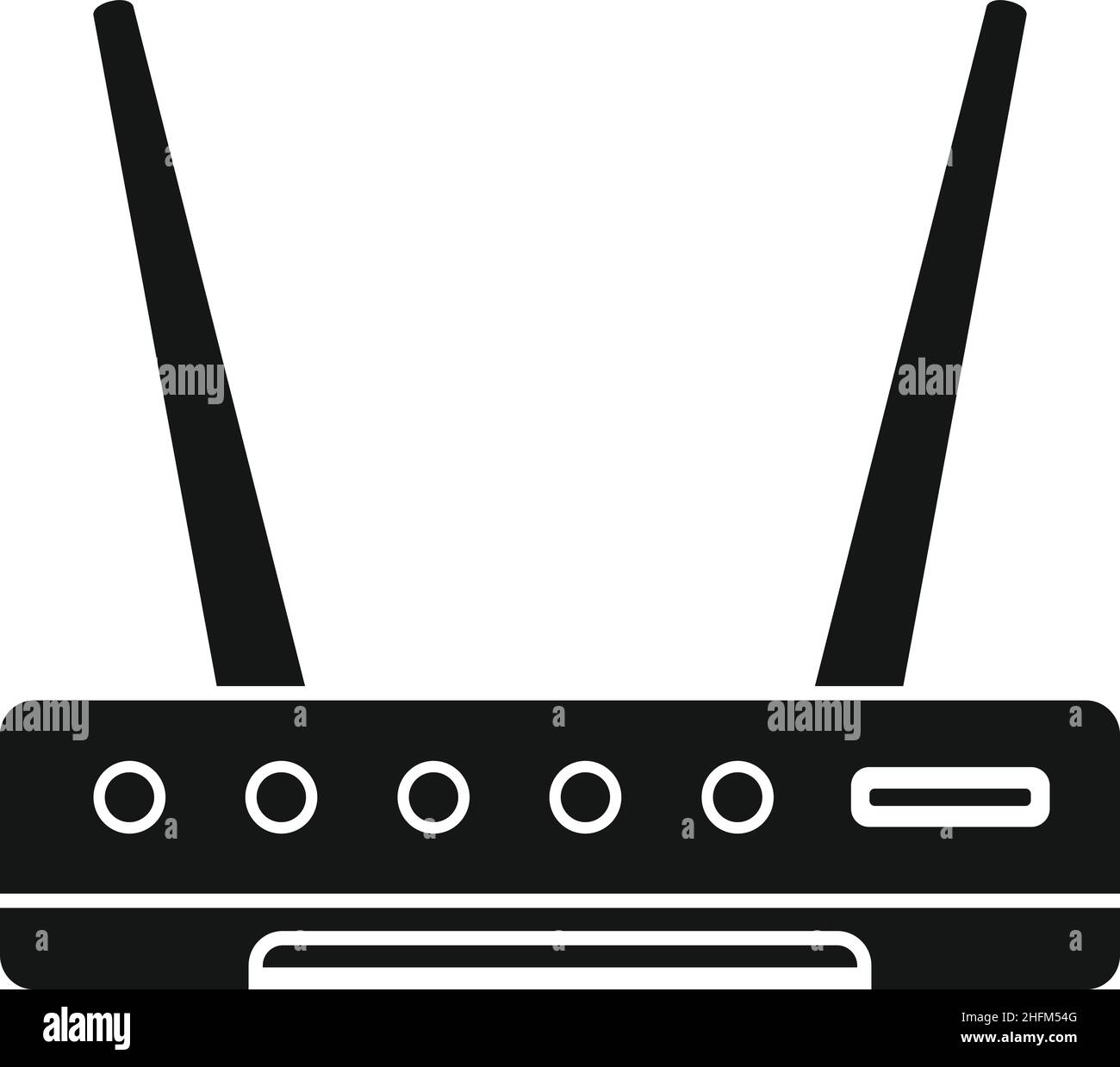 Wlan modem icon simple vector. Wifi internet. Network wireless Stock ...