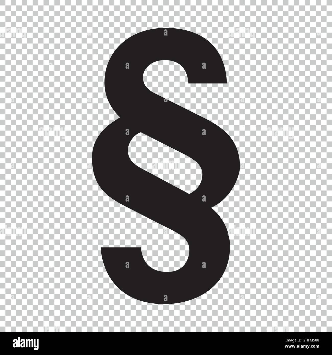 Paragraph icon symbol on checked transparent background. Vector ...