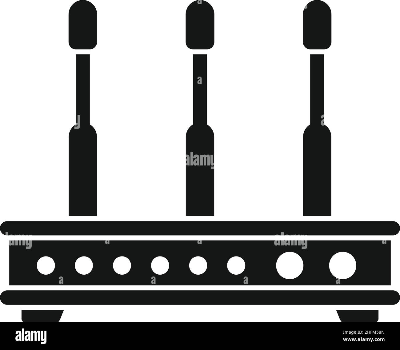 Hub modem icon simple vector. Computer wlan. Wireless device Stock ...