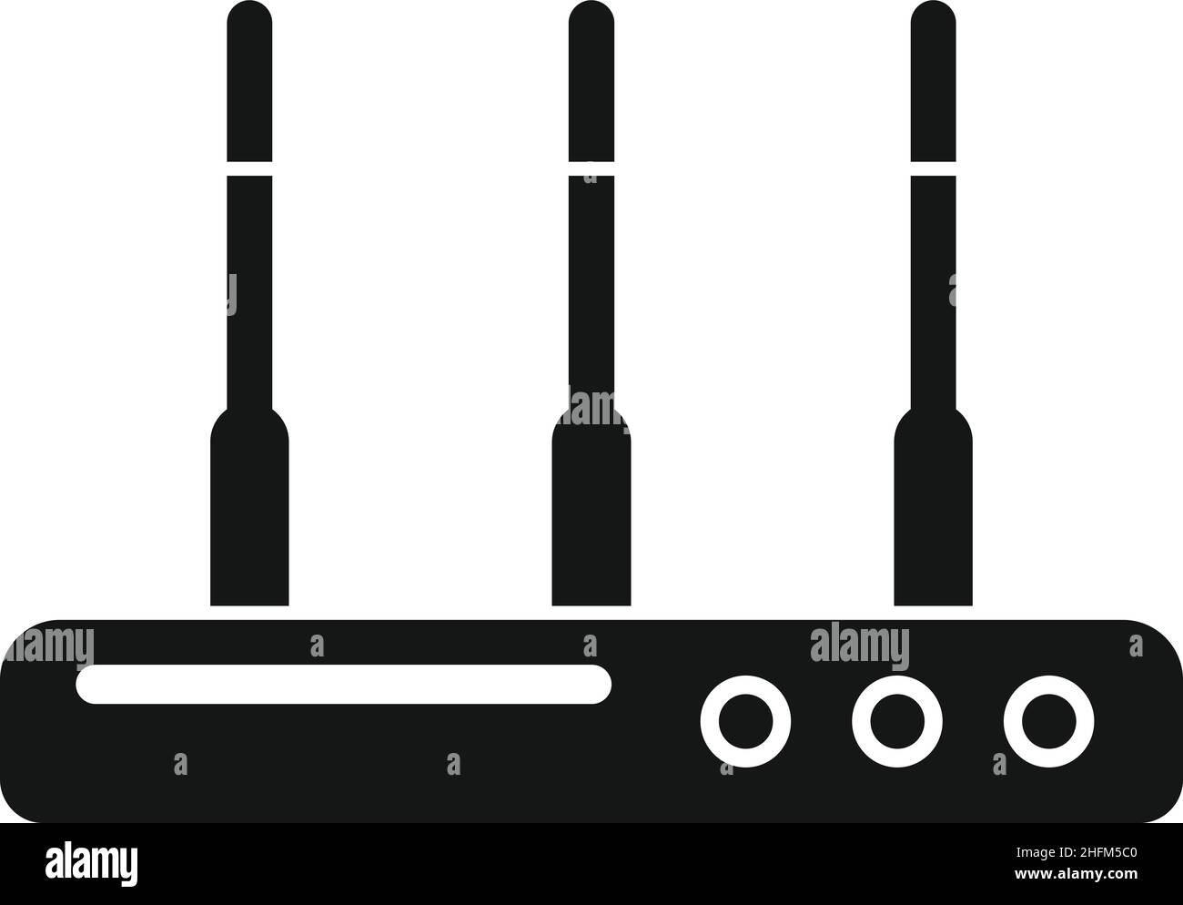 Lan modem icon simple vector. Device hub. Wireless network Stock Vector ...