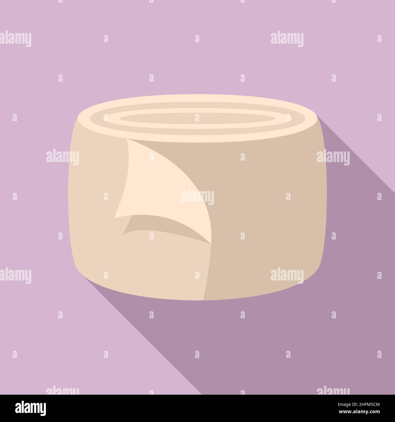Bandage roll icon flat vector. Fracture hurt. Elastic plaster Stock ...