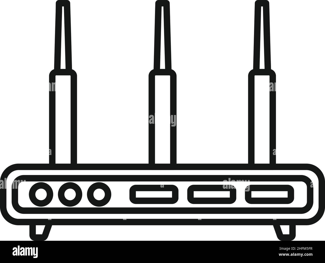 Switch modem icon outline vector. Wireless device. Internet wifi Stock ...
