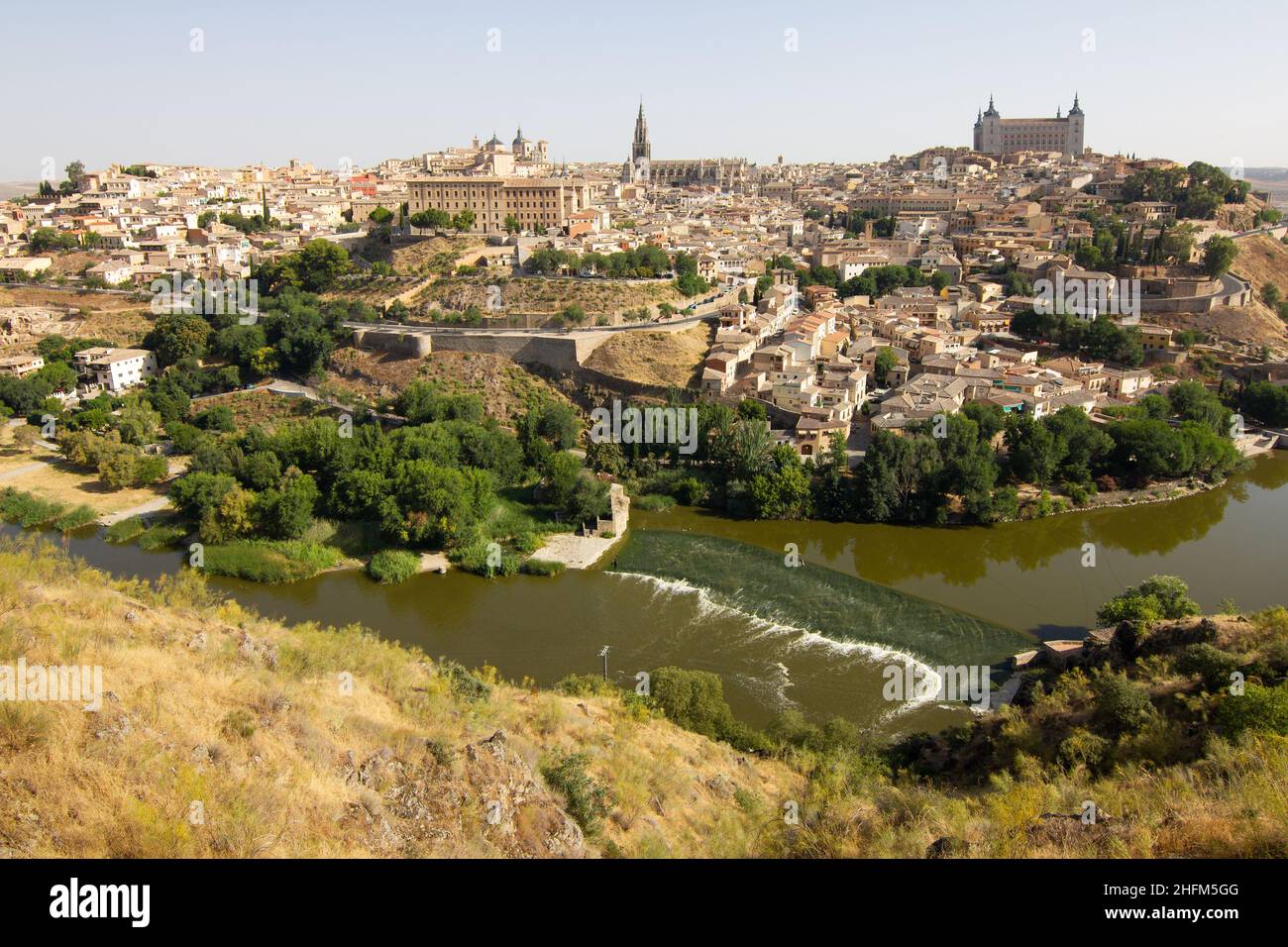 View of the medieval center of the city of Toledo, Spain Stock Photo ...