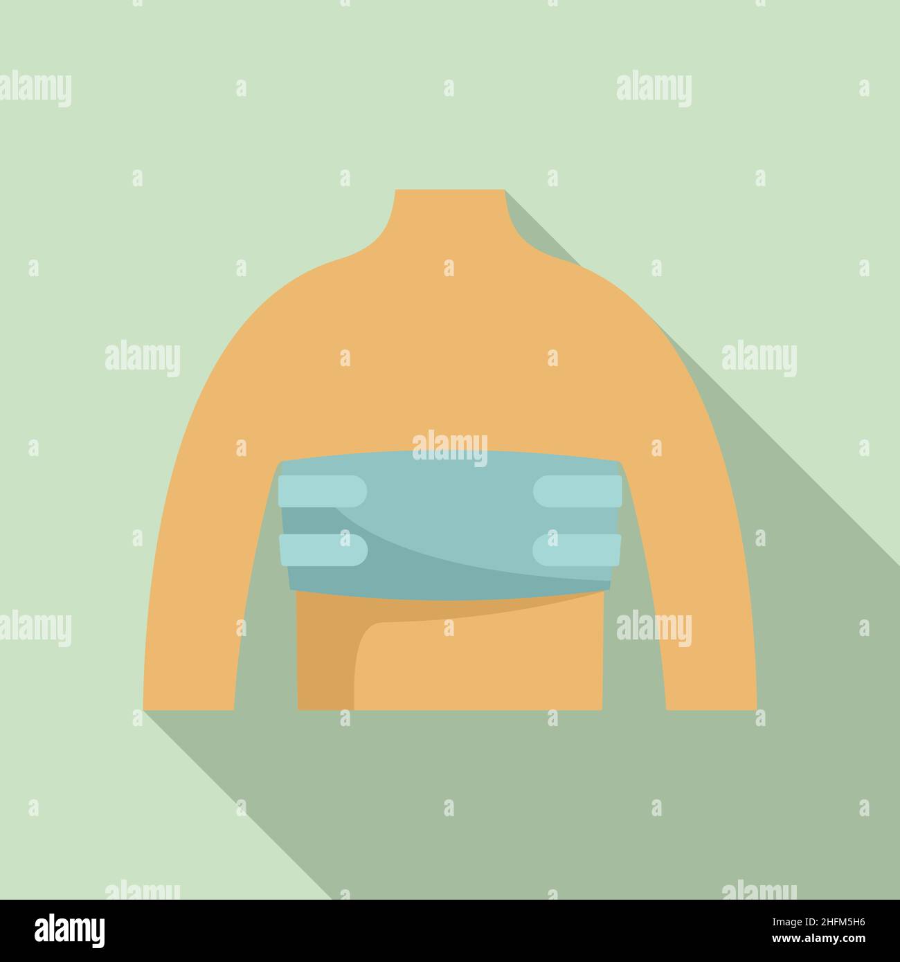 Damage lungs icon flat vector. Injury bandage. Hurt patient Stock ...